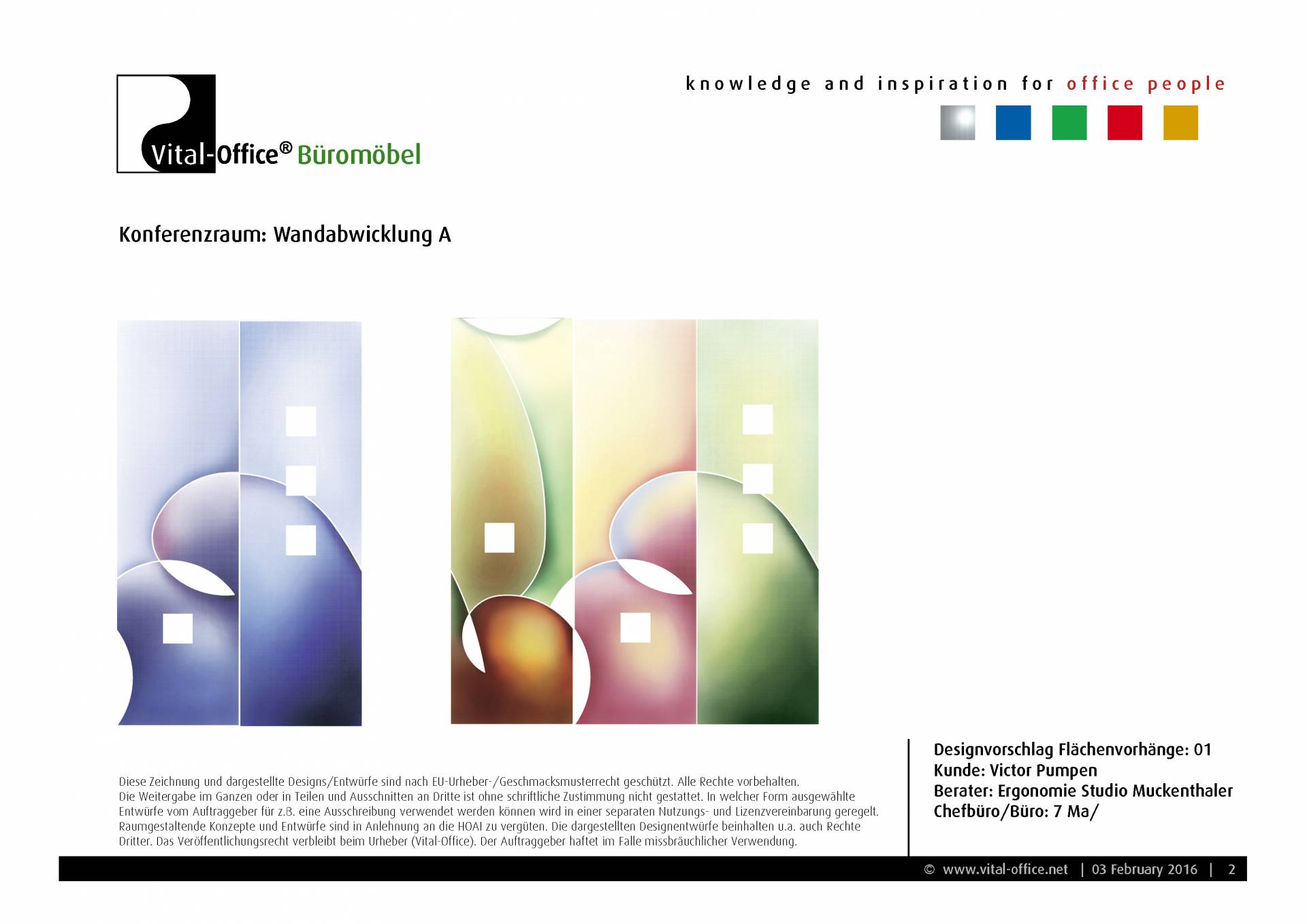 Planung für Ergonomiestudio Muckenthaler - Kunde: Victor Pumpen - Vital ...